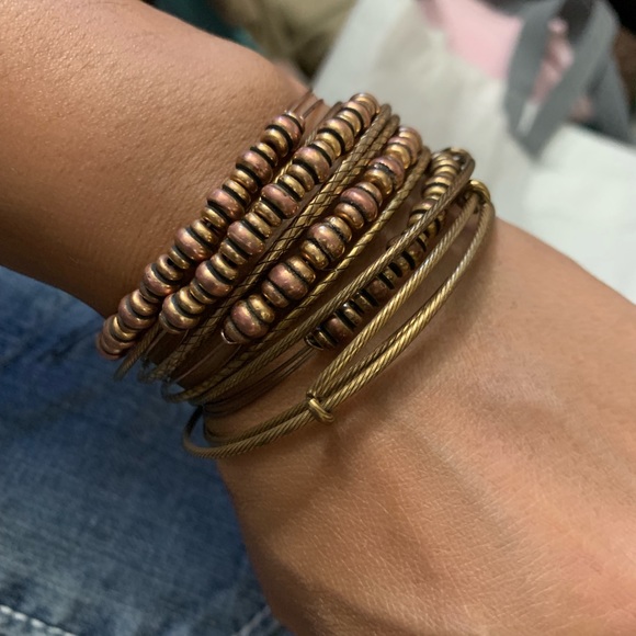 Alex and Ani | Jewelry | Alex Ani Bangle Set | Poshmark